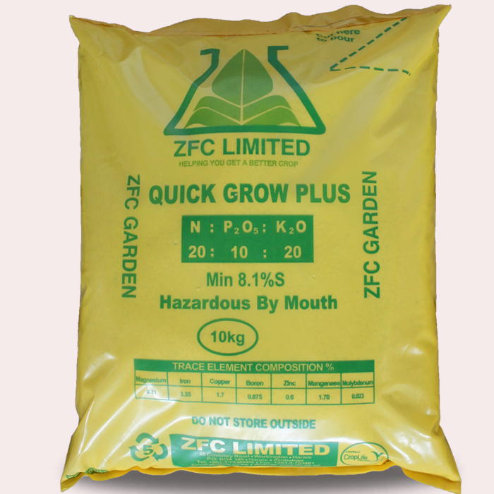 Quick Grow Plus (20:10:20 + Trace elements) - ZFC Limited Online Store